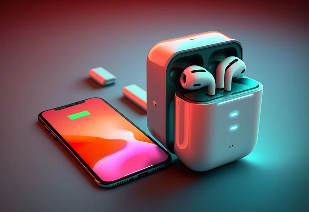 Holographic Earpod with casing design - Fundo Preto – Marcas, Presença ...